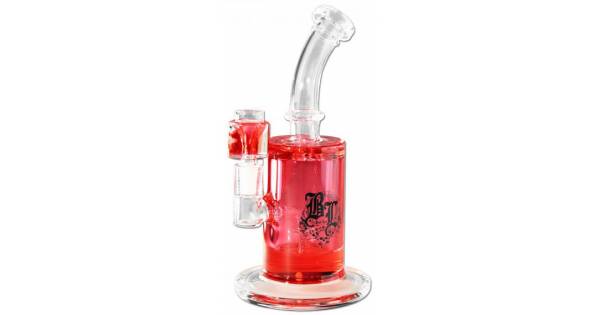 www.Smokers.gr | Glass Herb Bong BL Cooling System + Percolator - Red ...
