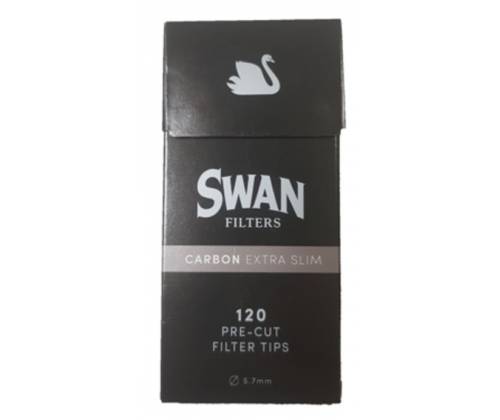 www.Smokers.gr | SWAN Filters Carbon - Extra Slim 120 filters - Price ...