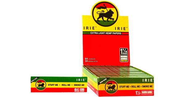 www.Smokers.gr | IRIE Rolling Papers - King Size 24 Pieces - Price: 13,20€